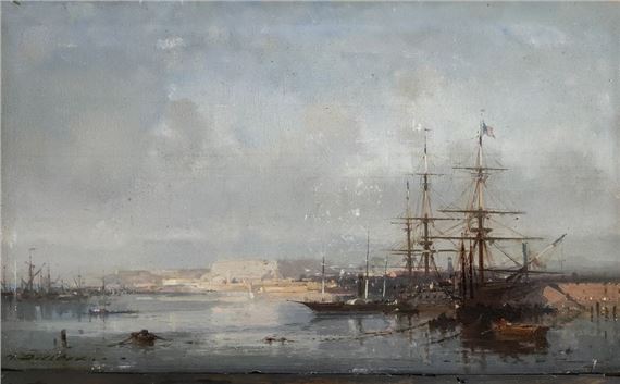 Henri Duvieux | The port of Algiers | MutualArt