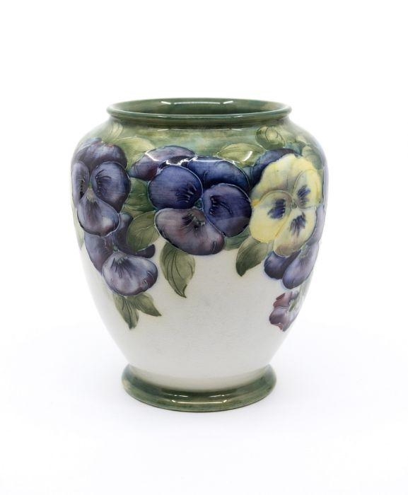 William Moorcroft | 'Pansy' pattern vase | MutualArt