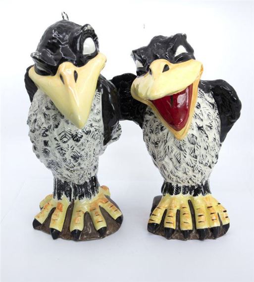 Lorna Bailey | Ray the Rook; Jim the Jackdaw | MutualArt