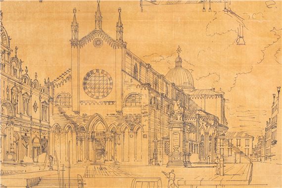 Norbert Bittner | architectural sketches | MutualArt