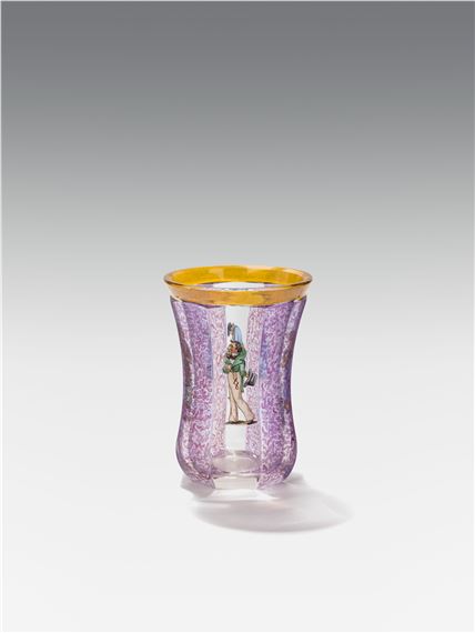 Friedrich Egermann | Beaker with theatre characters | MutualArt