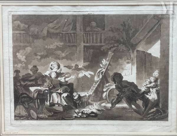 Jean-Honoré Fragonard | L'âne rétif ou La cour de ferme (1770) | MutualArt
