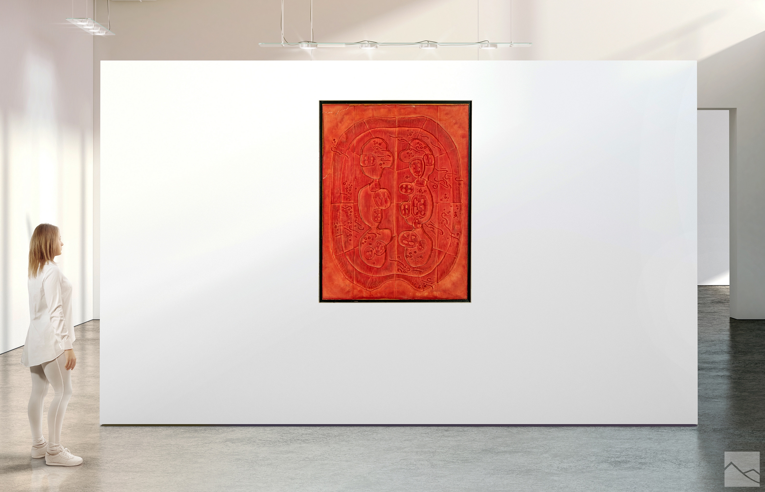 Cheung Yee | Cheung Yee 1936-2019 Red Cast Paper Relief Art (1979 ...
