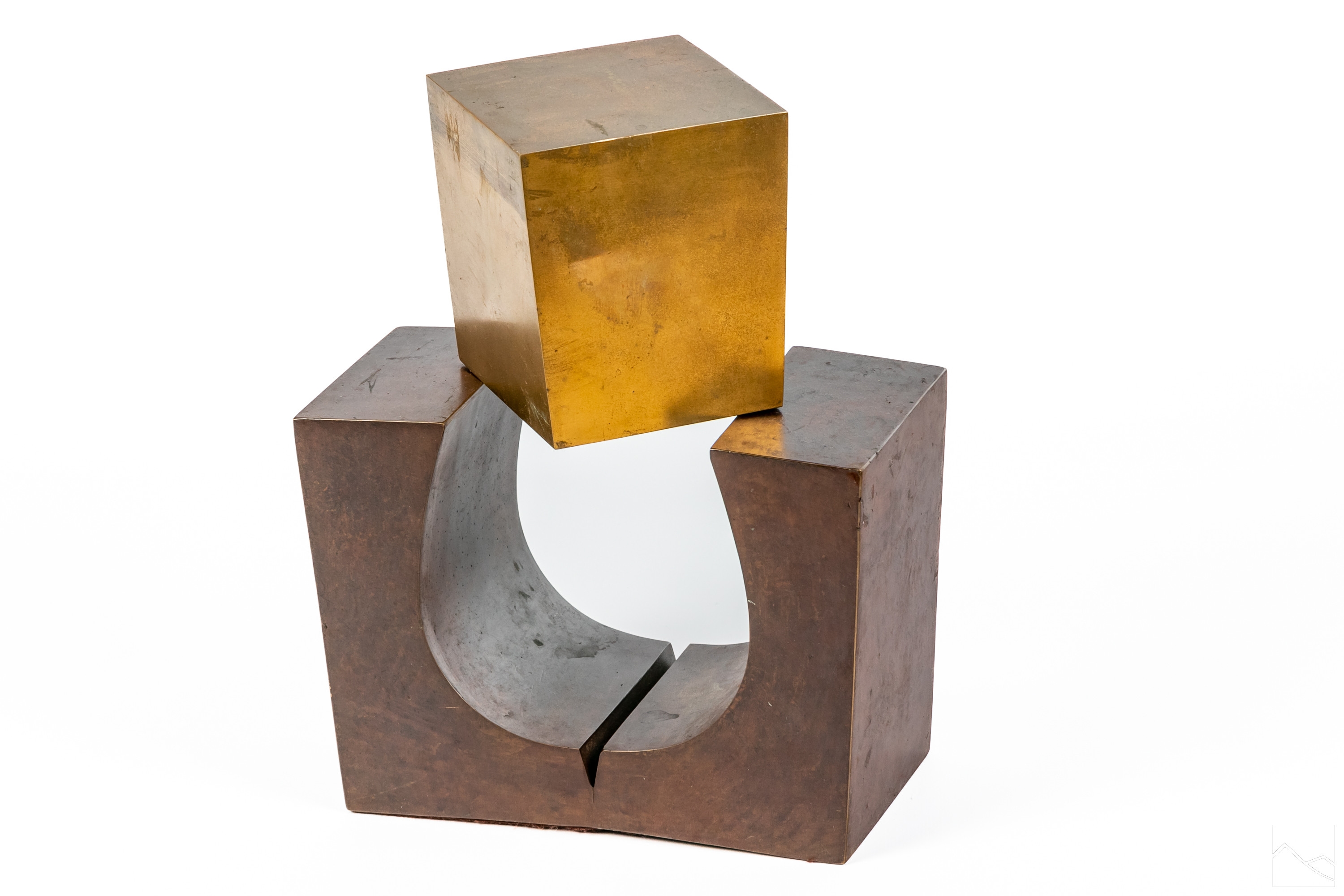 Oded Halahmy | . A Modernist bronze sculpture in two nesting parts ...