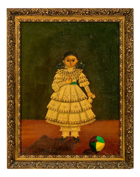 Agapito Labios | . An original oil painting on canvas. A figural work ...