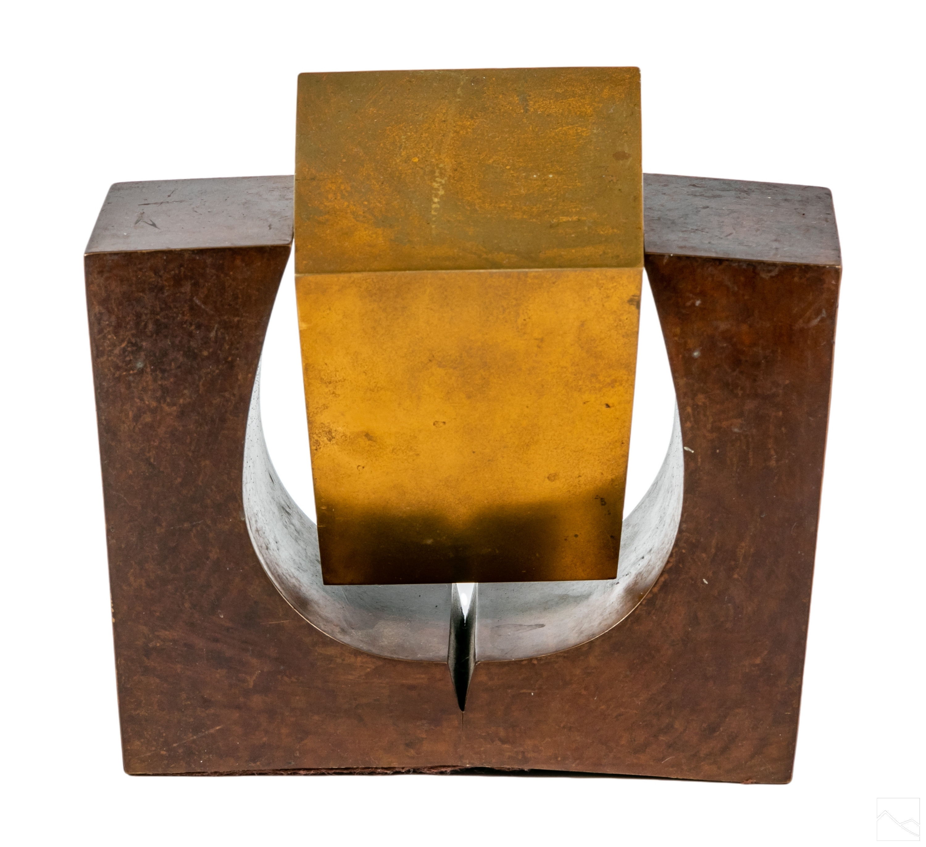 Oded Halahmy | . A Modernist bronze sculpture in two nesting parts ...