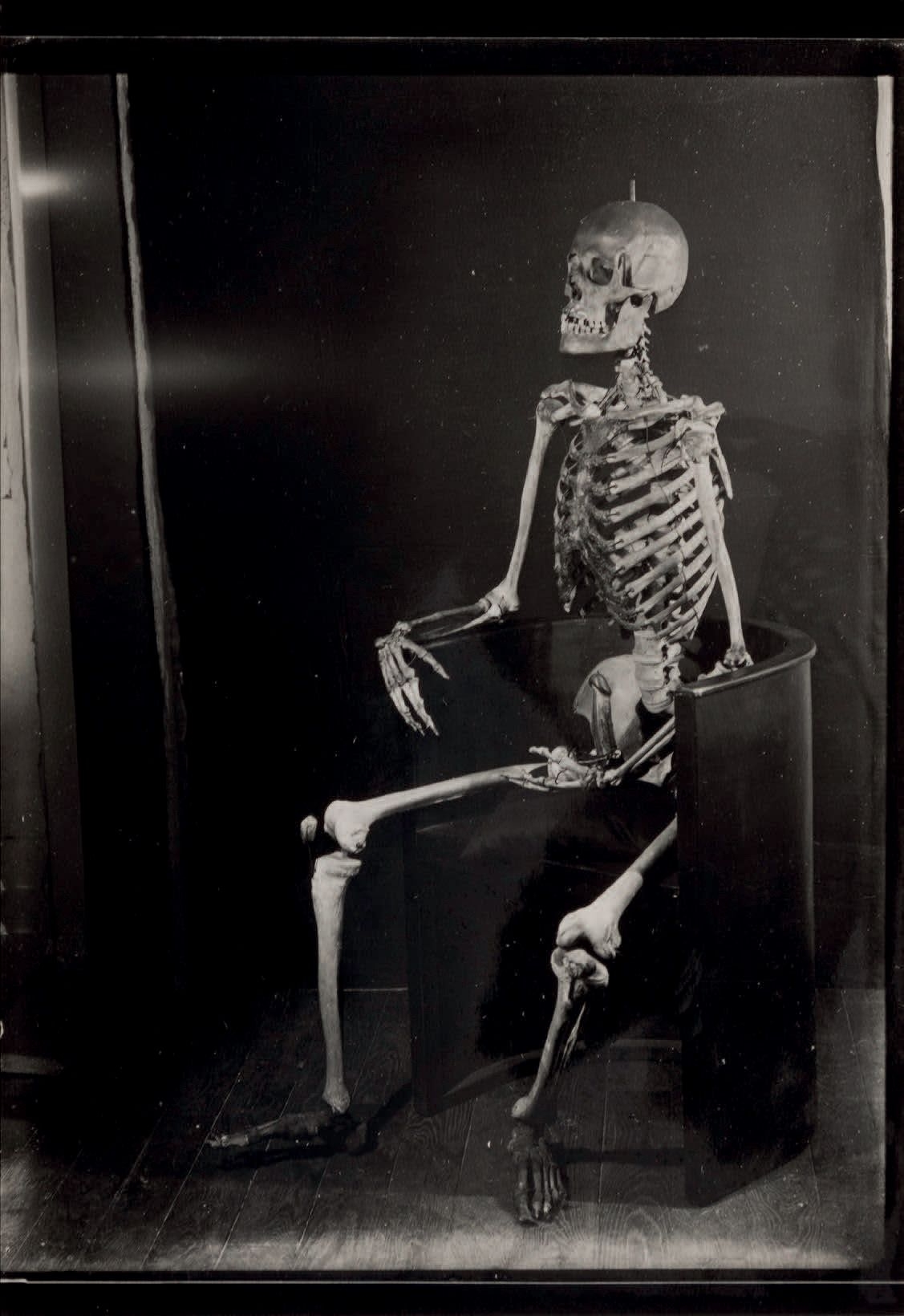 Jaques-André Boiffard | Skeleton in Man Ray's workshop (Circa 1960 ...