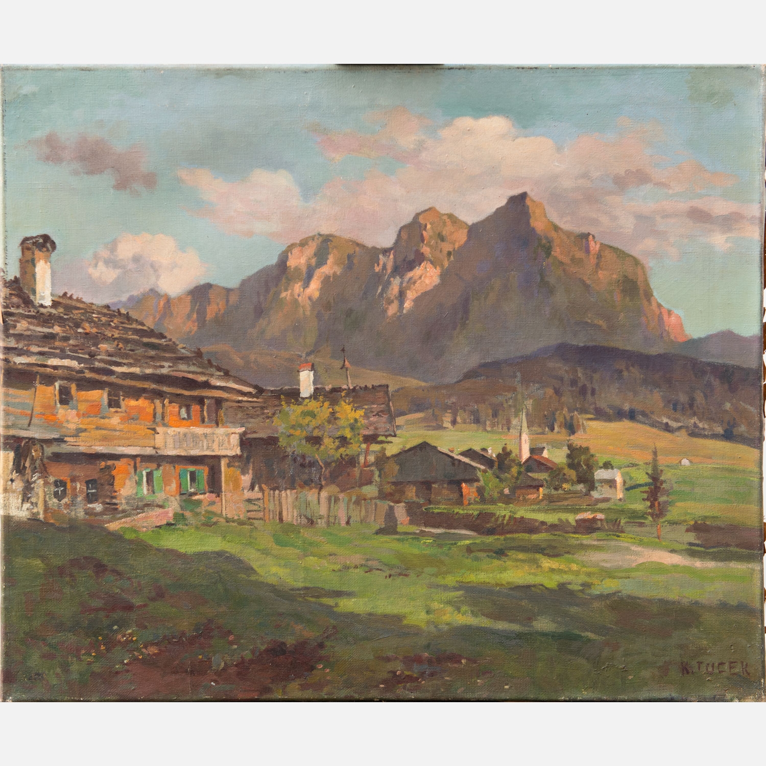 Karl Tucek | Village in the alps | MutualArt