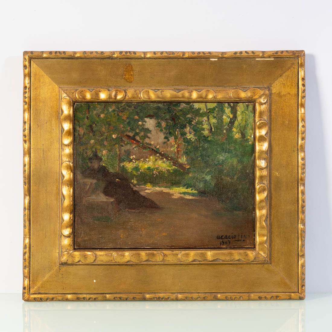 Lino Acácio de Magalhães | No jardim (1907) | MutualArt