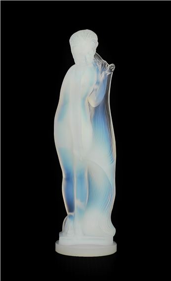 Lucille Sevin | An Art Deco Nu Longs Cheveux Opalescent Glass Car ...