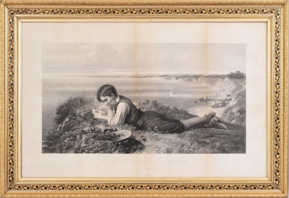 Robert Collinson | Absorbed in Robinson Crusoe | MutualArt