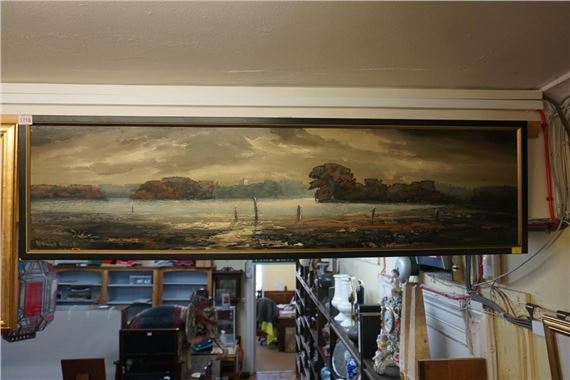 Edward Elliot | a panoramic river view | MutualArt