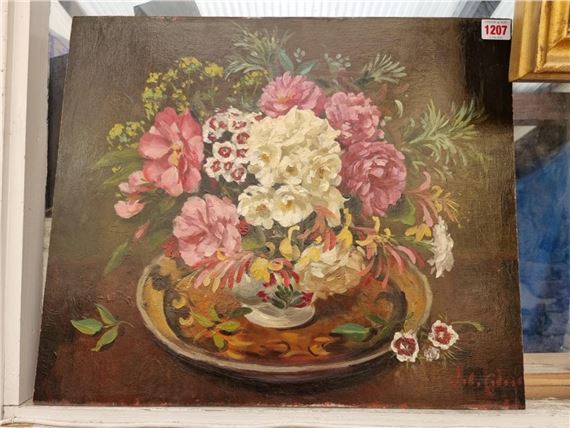 John Whitlock Codner | Pink & White Roses | MutualArt