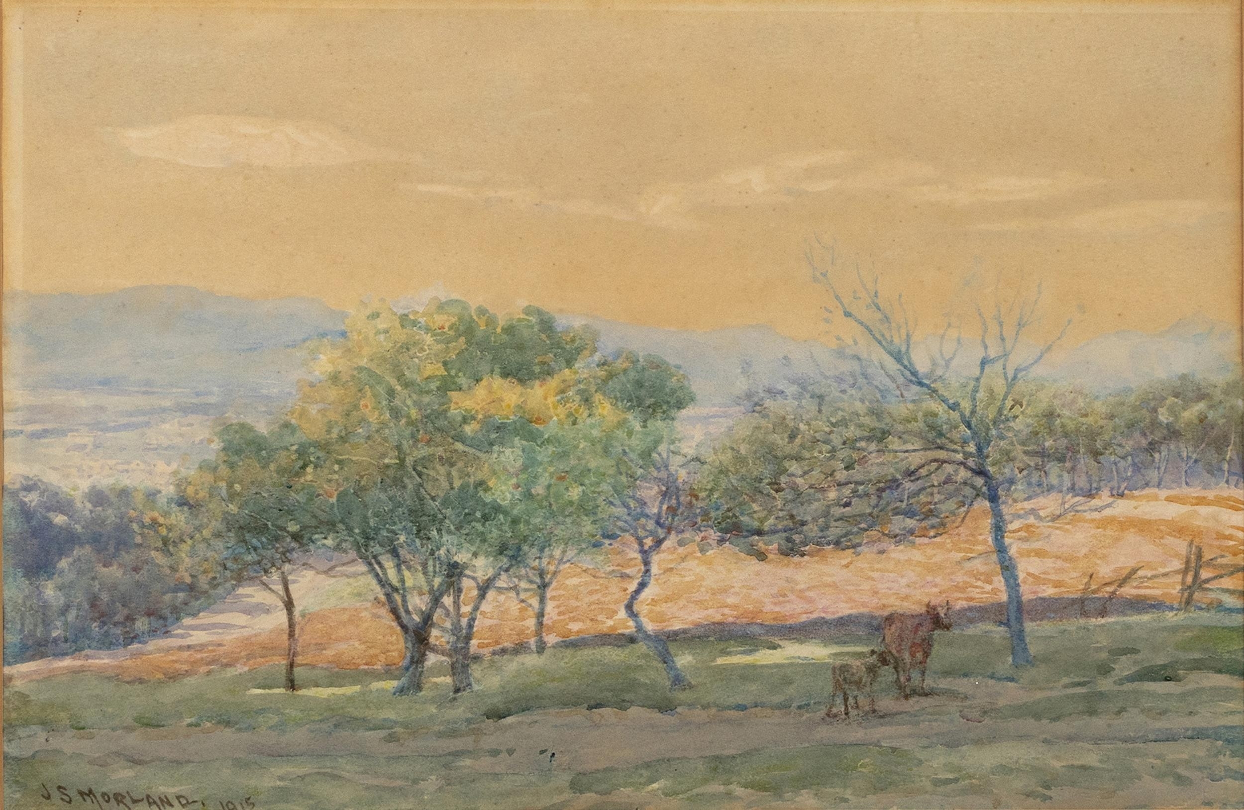 James Smith Morland | CATTLE BENEATH TREES (1915) | MutualArt