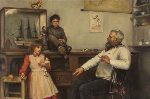 Alma Broadbridge | Captain and children | MutualArt