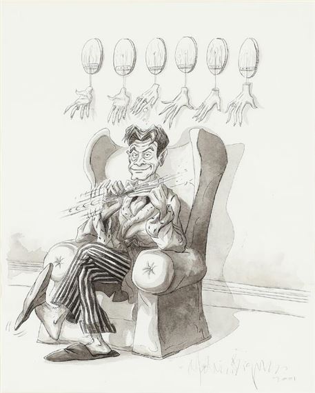 Martin Bigum | Male curator and gallerist with trophies of female ...