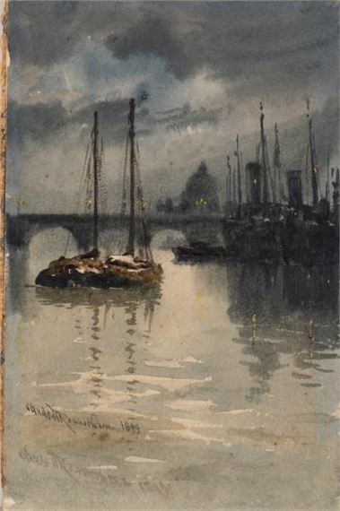 Claude Hamilton Rowbotham | Thames Scene with St Pauls' | MutualArt
