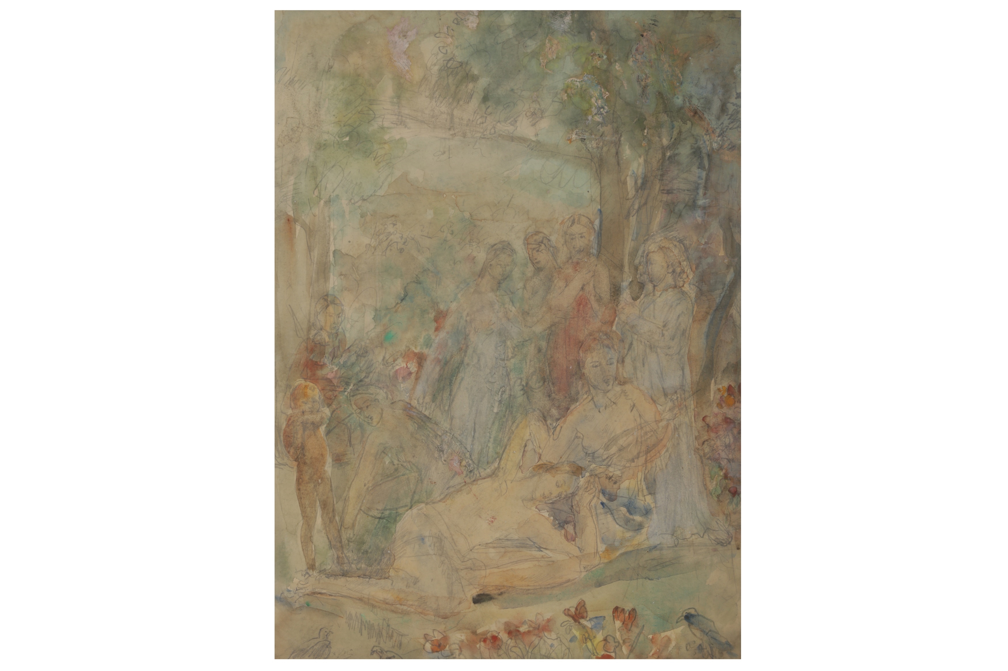 Edward le Bas | Allegory (Figures in a forest) | MutualArt