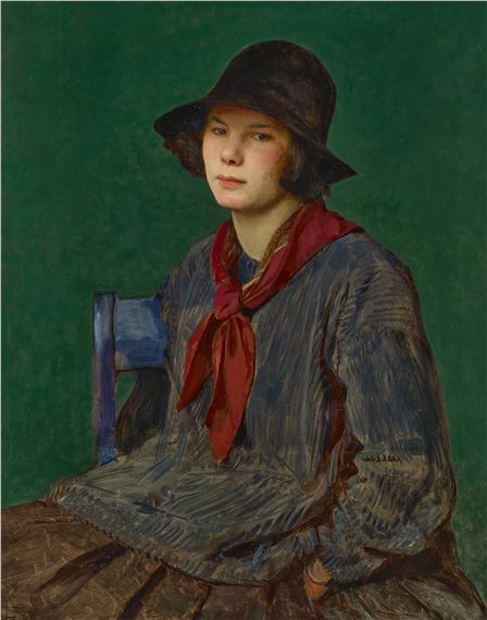 George Spencer Watson | Portrait of a girl | MutualArt