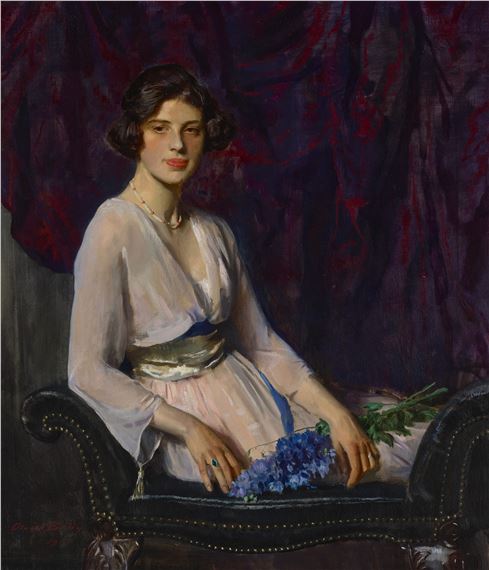 Sir Oswald Hornby Joseph Birley | Portrait of a Lady (1919) | MutualArt
