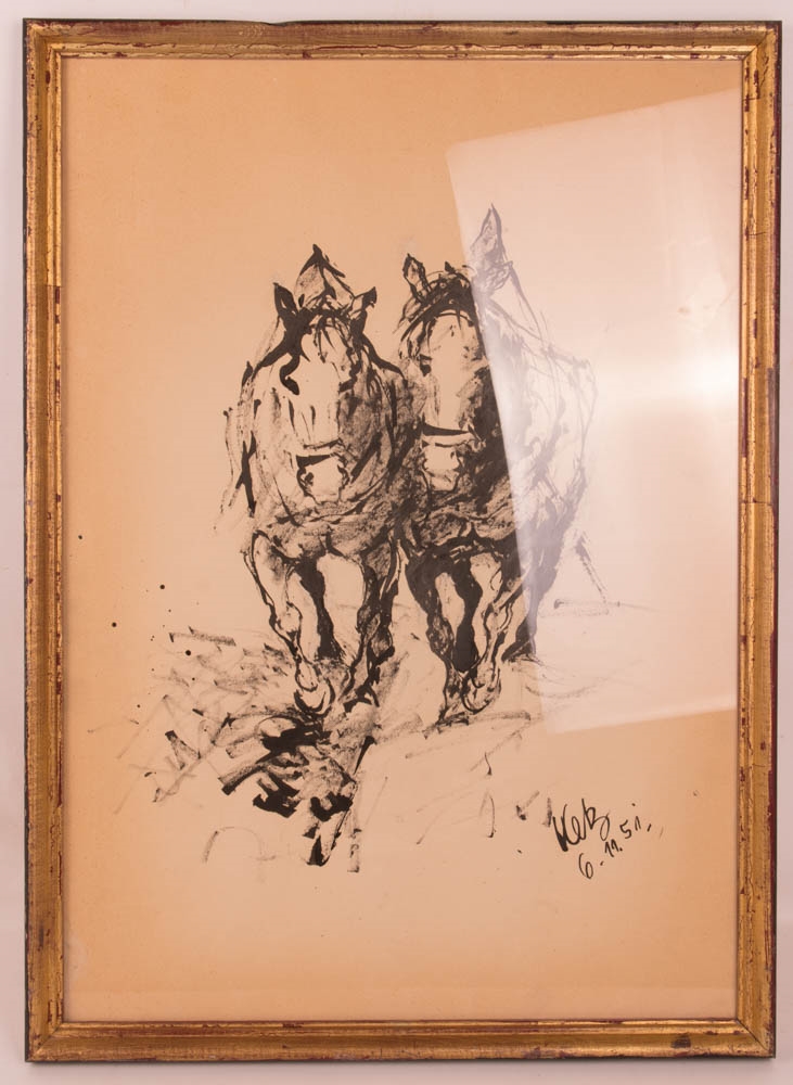 Fritz Ketz | zwei Pferde (1951) | MutualArt