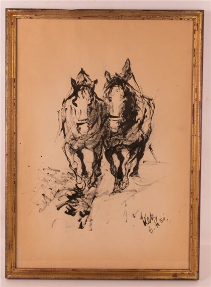 Fritz Ketz | zwei Pferde (1951) | MutualArt