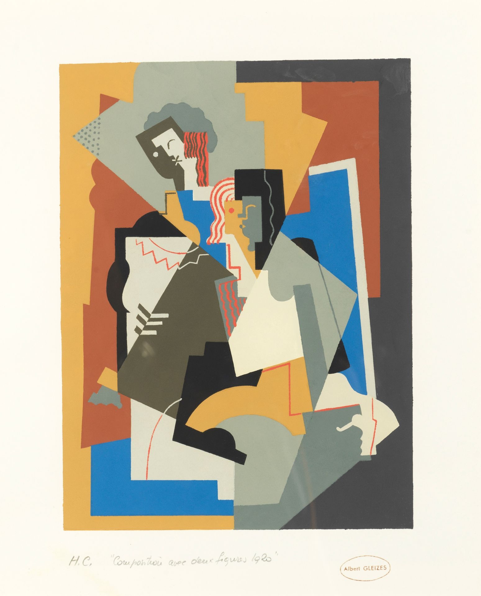 Albert Gleizes | COMPOSITION AUX DEUX FIGURES PLANES (1920) | MutualArt