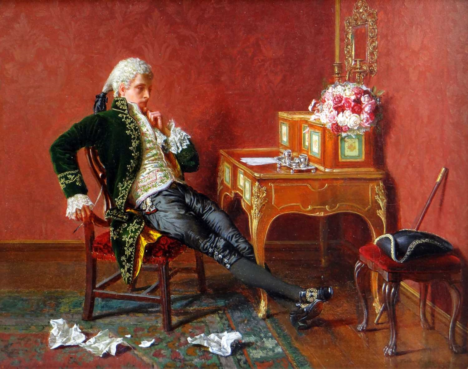 Talbot Hughes | A Difficult Declaration (1890) | MutualArt