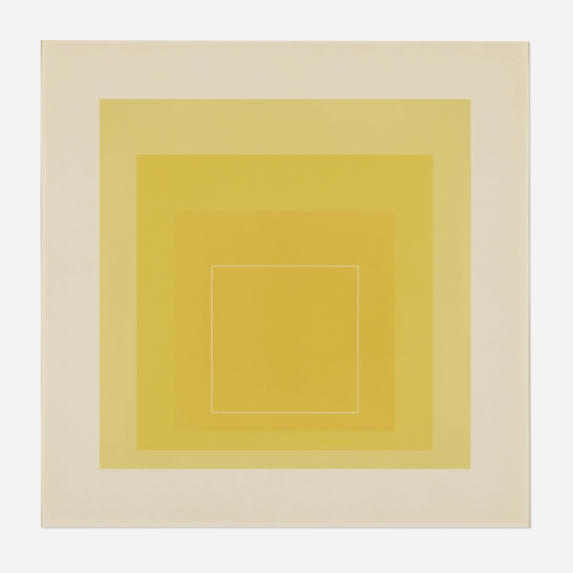 Josef Albers | White Line Square I (1966) | MutualArt