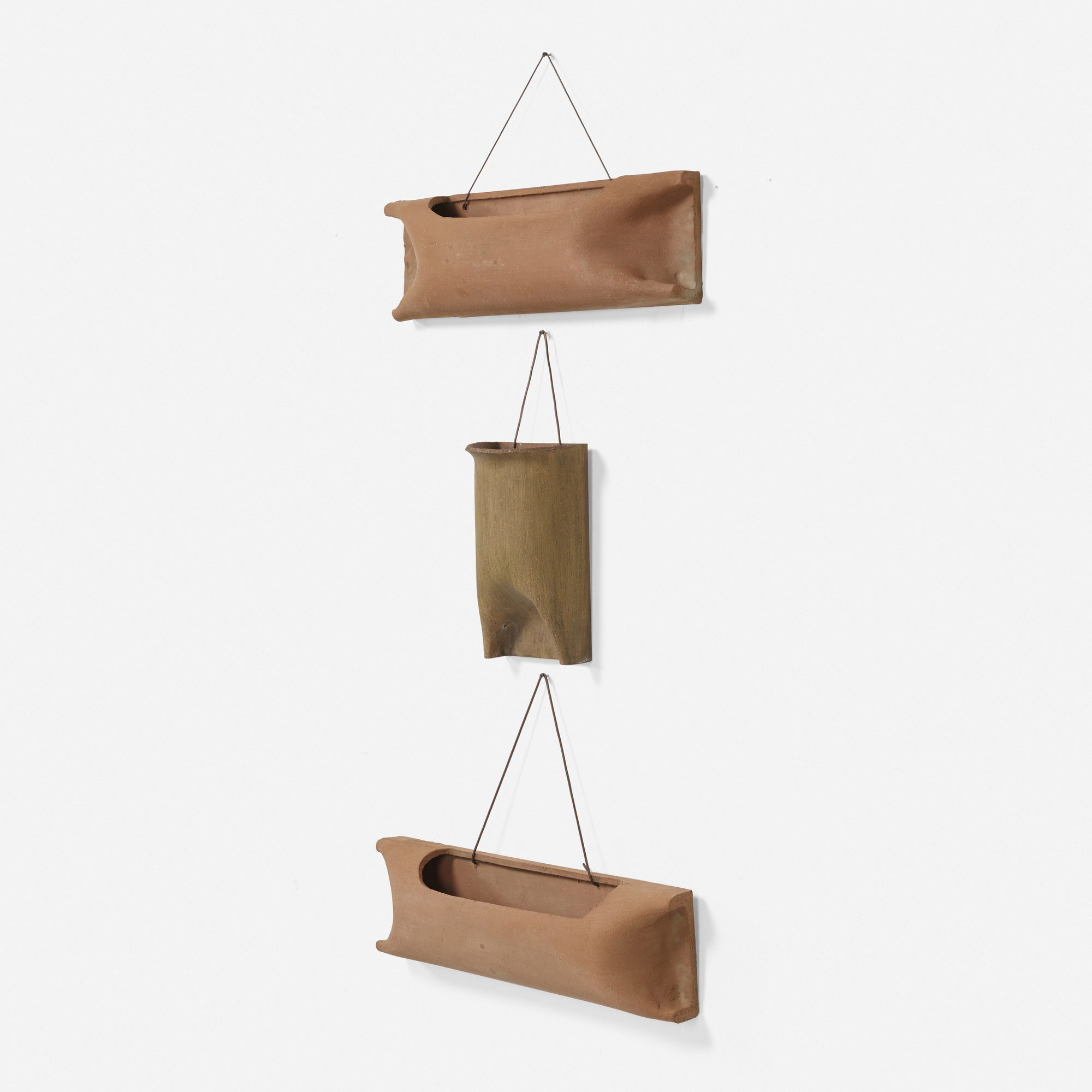 Stan Bitters | Wall Pocket planters, set of three (Circa 1990) | MutualArt