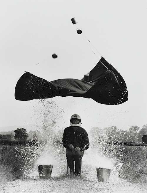 Roman Signer | Black cloth (1994) | MutualArt