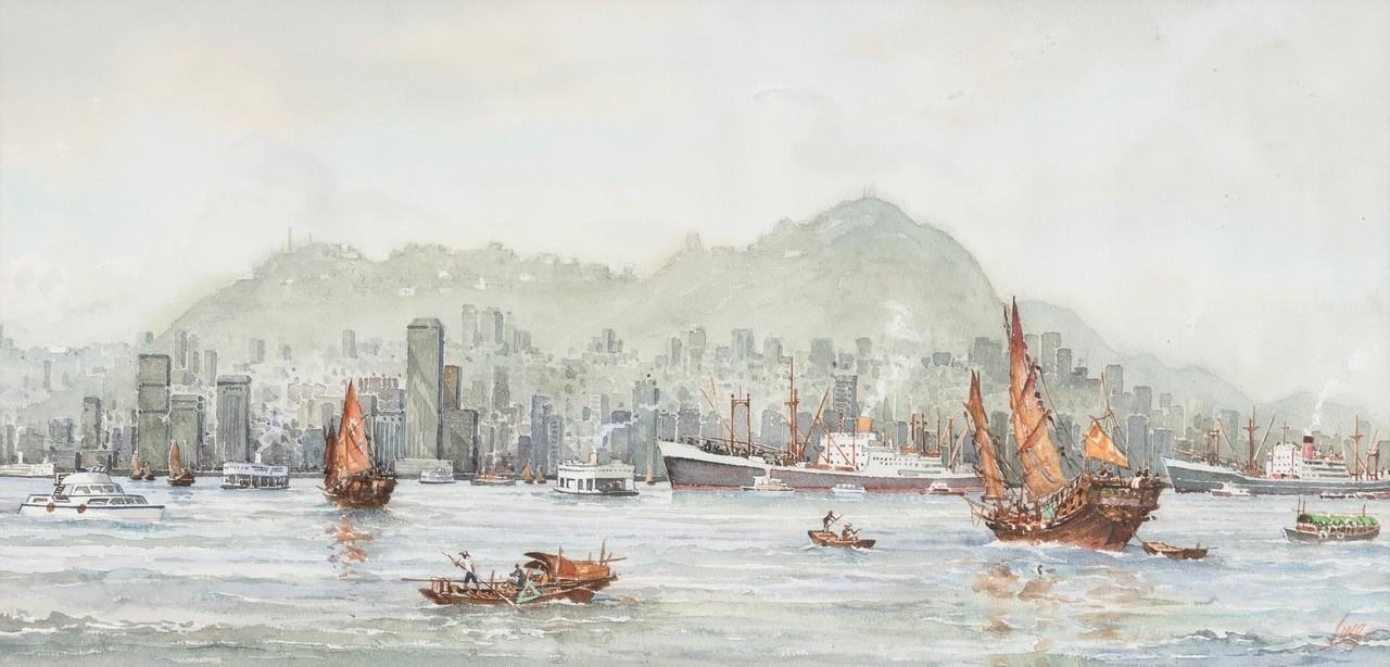 Kam Cheong Ling | hong kong harbour | MutualArt
