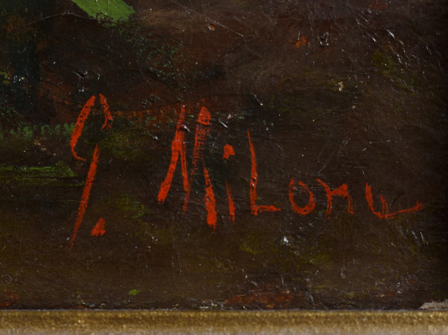 Antonio Milone | Landscape scene with sheep | MutualArt