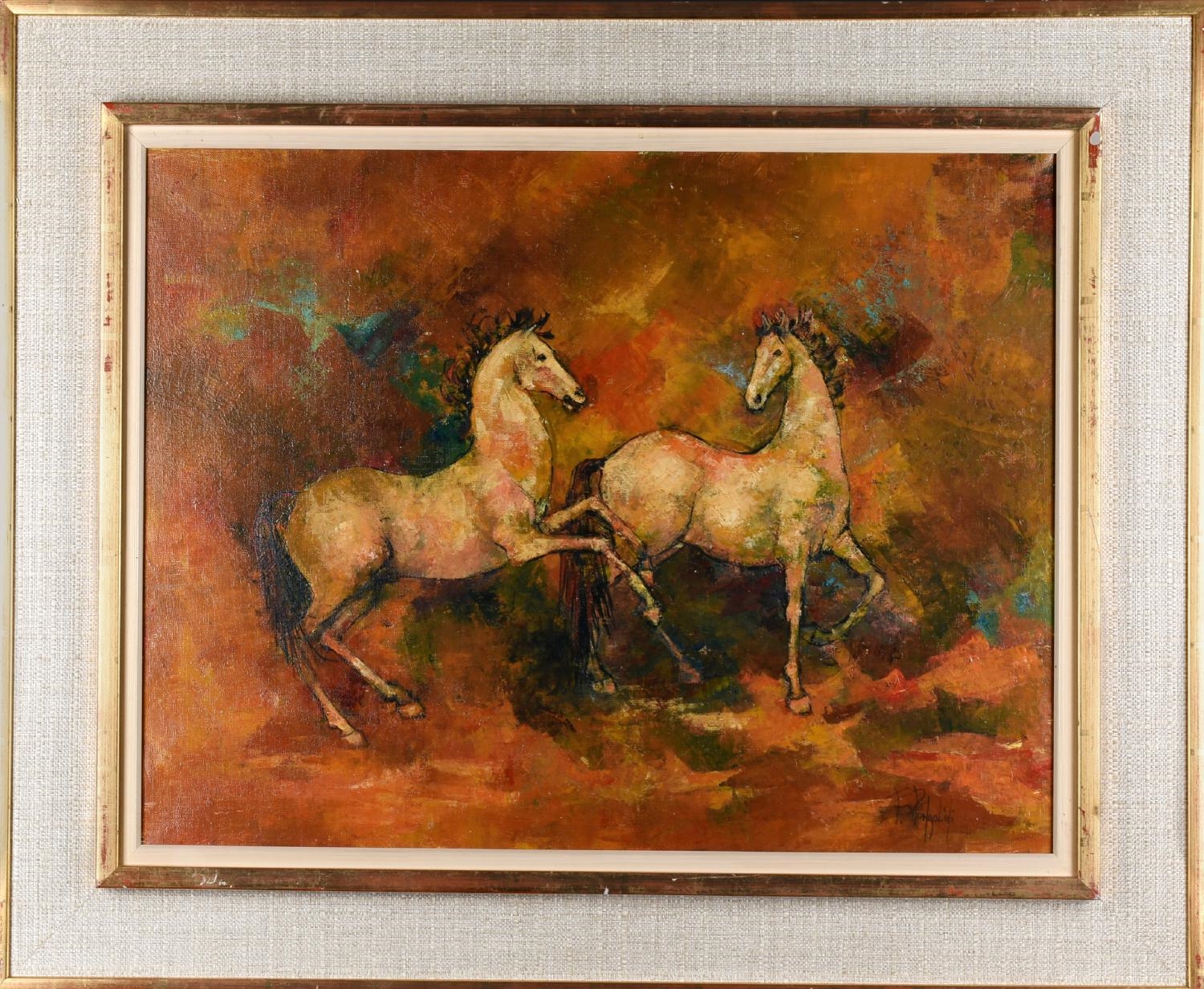 Franco Pongolini | Motif of horses | MutualArt