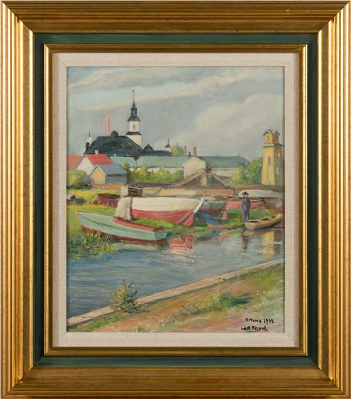 John Rafael Ekelund | View from Rauma (1942) | MutualArt