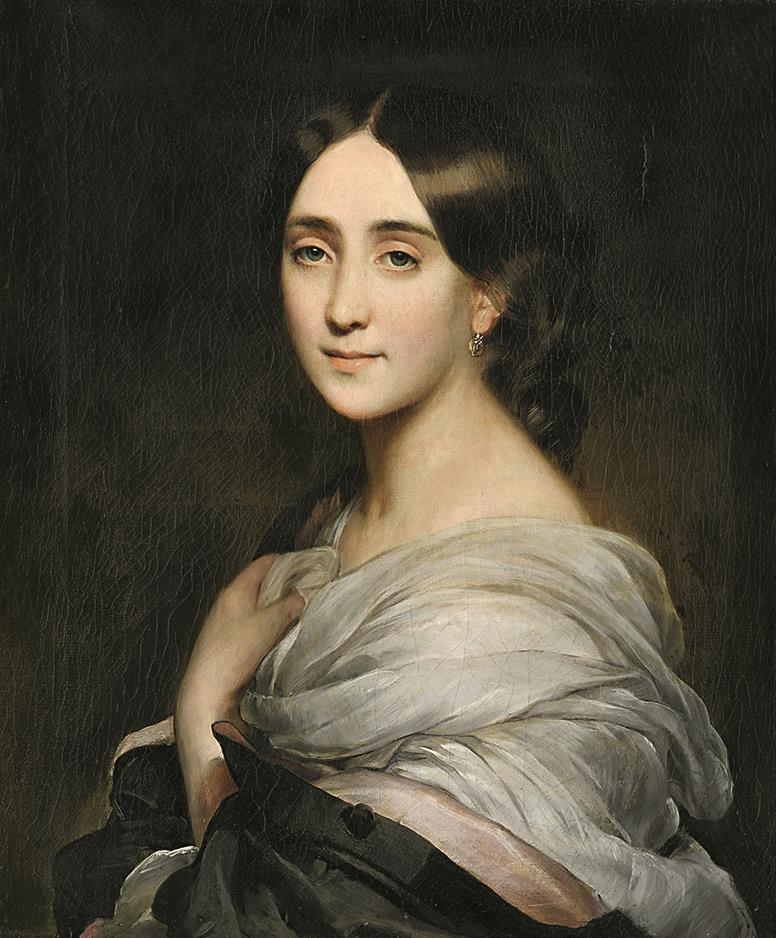 Hermann Winterhalter | Portrait of Miss Charlotte Richard-Moser | MutualArt