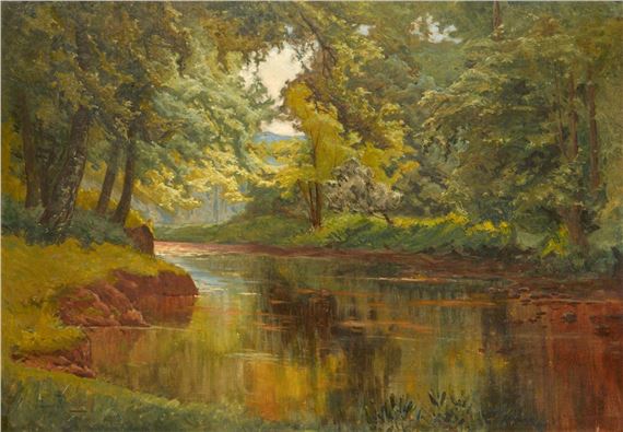 Louis Randavel | Rivière arborée | MutualArt
