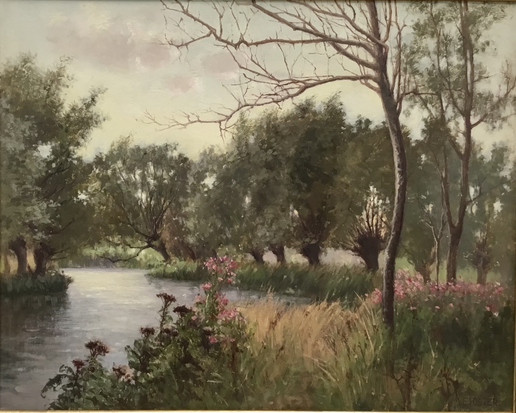 John Ernest Foster | Wild flowers on the Stour | MutualArt