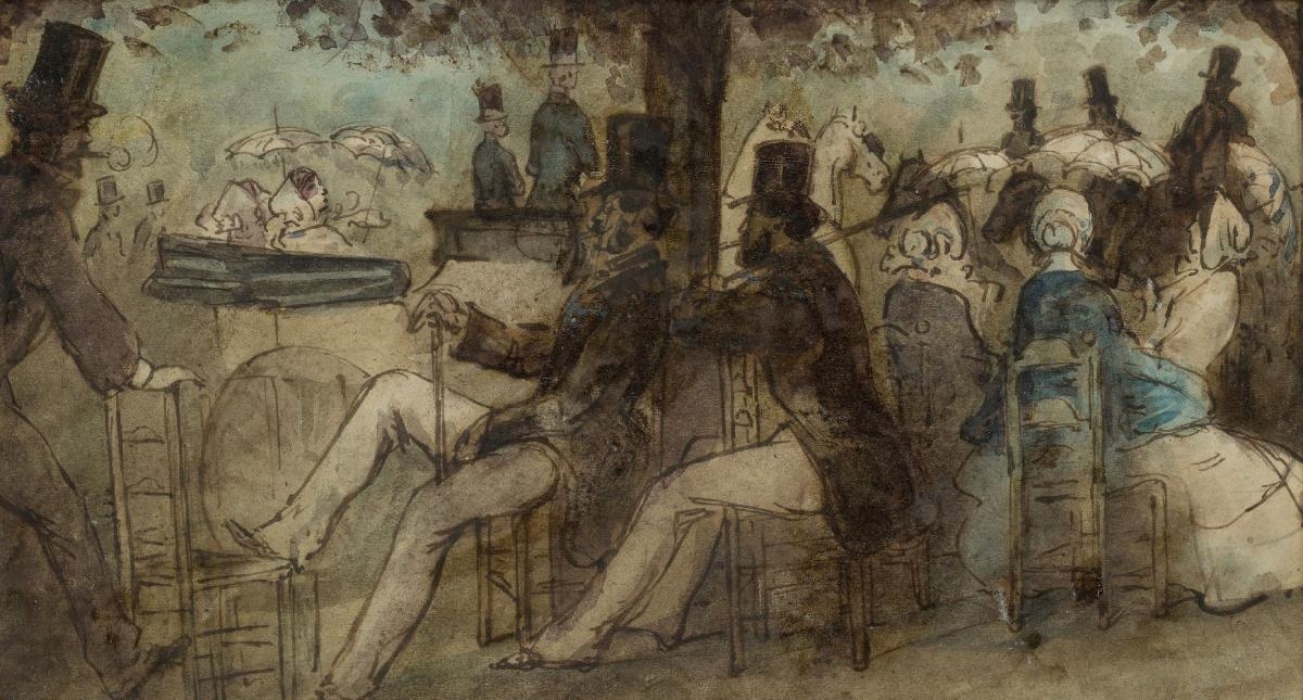 Constantin Guys | Promenade au bois | MutualArt