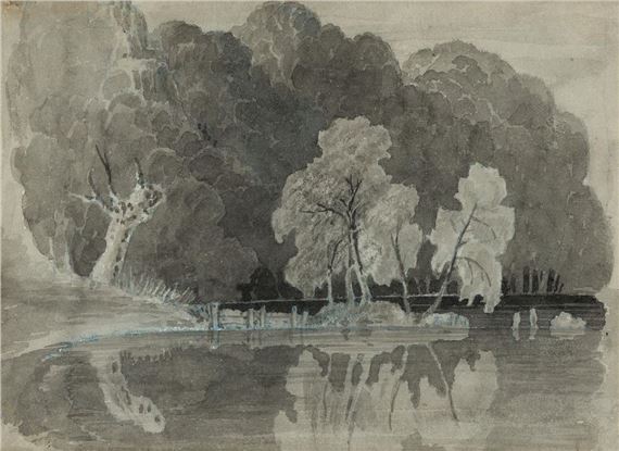 Francis Danby | Lake with trees | MutualArt