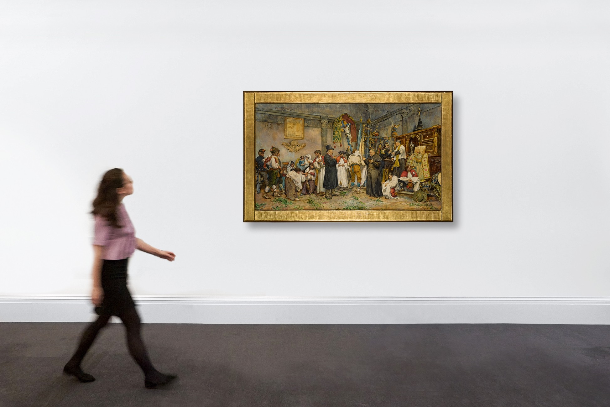 Augusto Corelli | Before the Procession (1882) | MutualArt