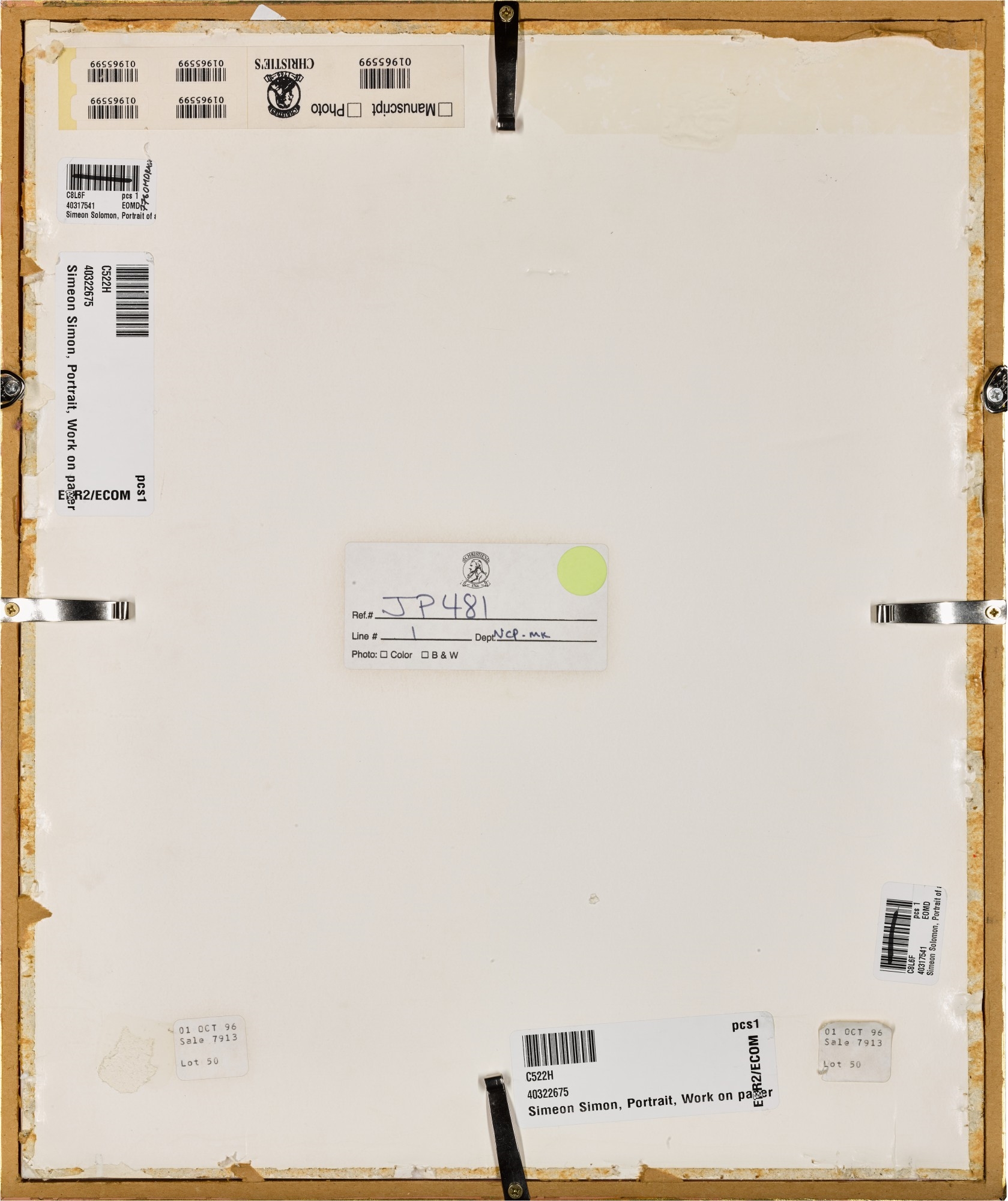 Simeon Solomon | Allegory (1894) | MutualArt