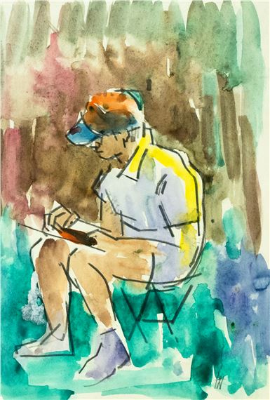 Aurel Nedel | Boy Reading | MutualArt