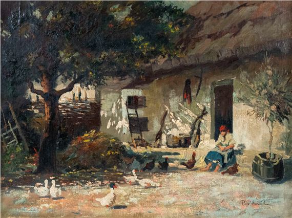 Emil Pap | In the Yard | MutualArt