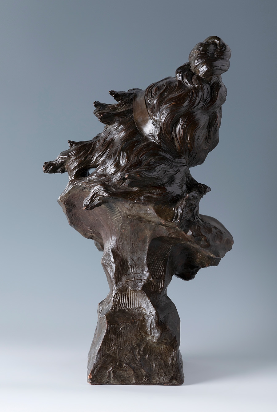 Alfred Jean Foretay | Bust of a long-haired woman with the name of ...