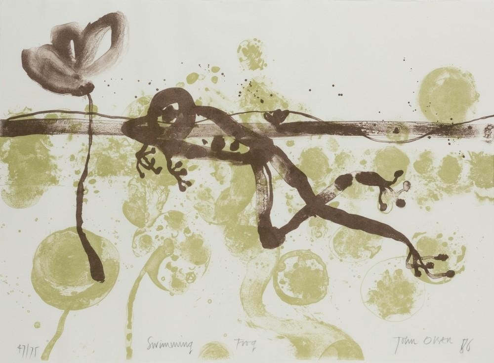 John Olsen | Swimming Frog (1986) | MutualArt
