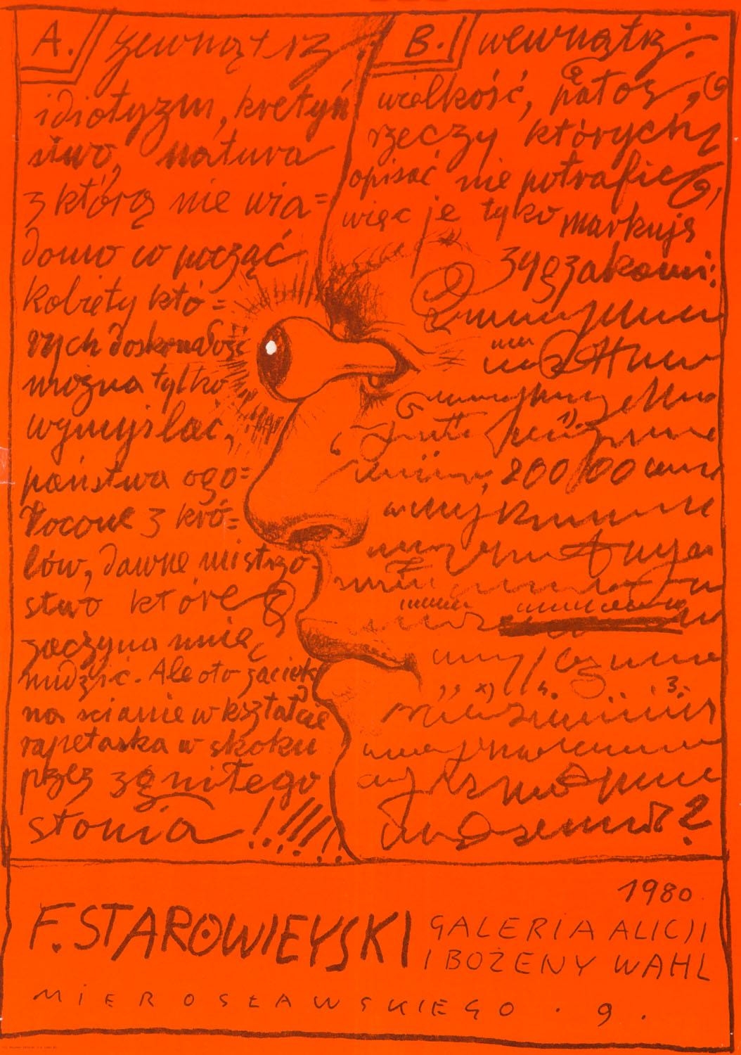 Franciszek Starowieyski | Poster for the exhibition of Franciszek ...