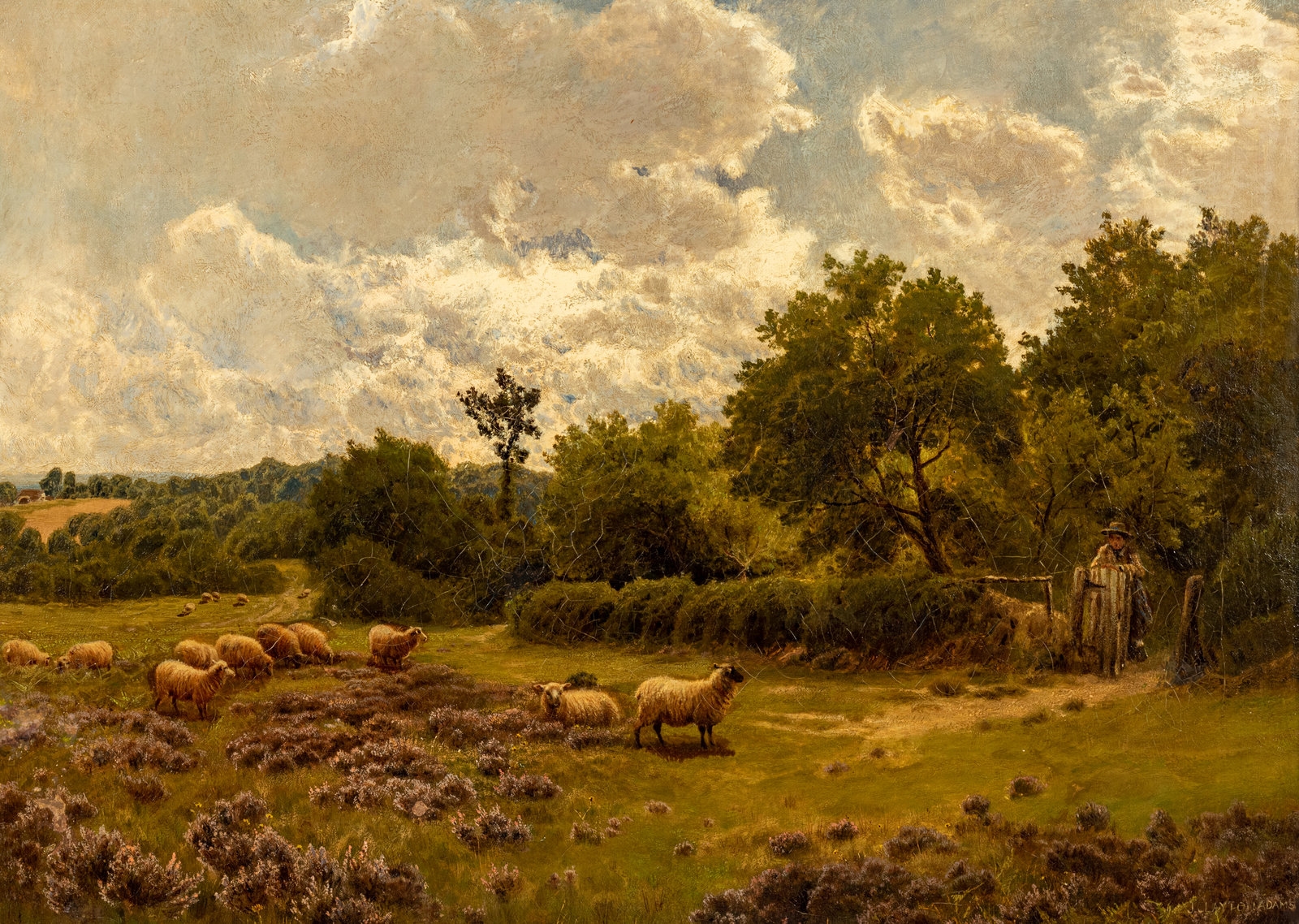 John Clayton Adams | Watching the Flock | MutualArt