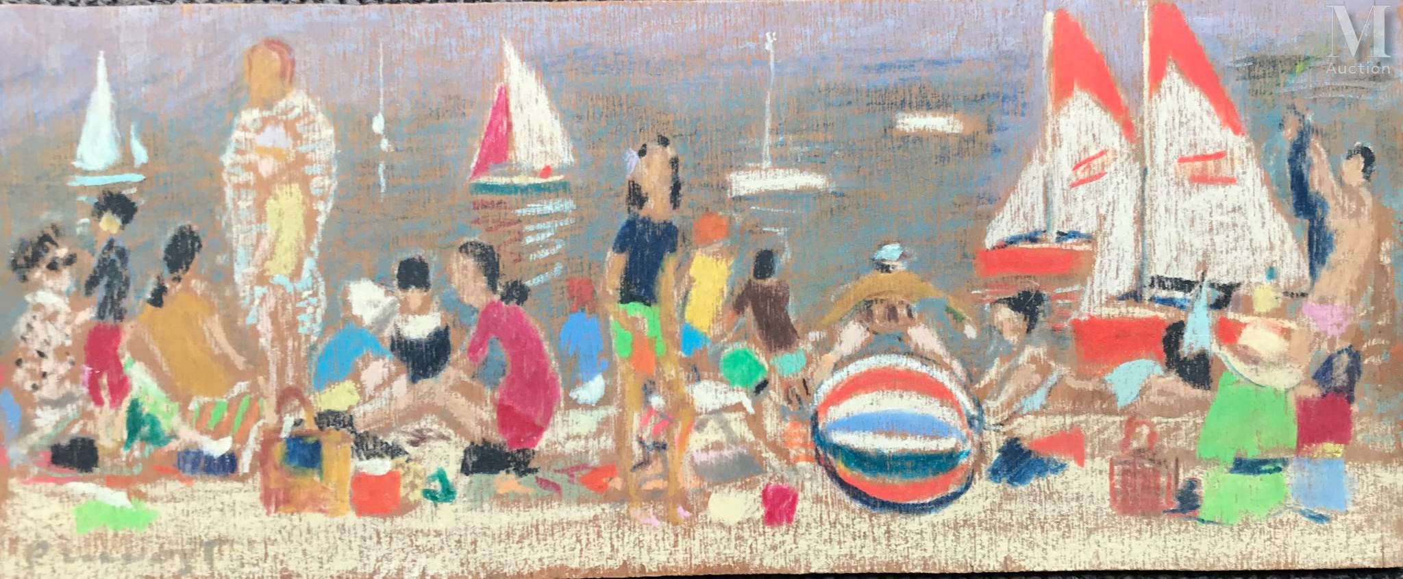 Pierre Pruvost | La plage à Antibes | MutualArt