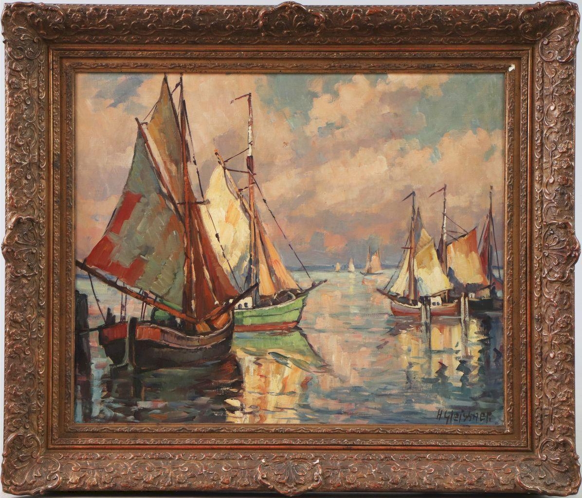 Hans Gleissner | Vor Anker liegende Segler | MutualArt